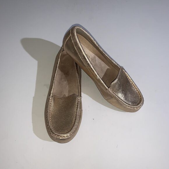 Vionic | Shoes | Vionic Metallic Shoes Womens Size 8 Debbie Gold Loafer ...